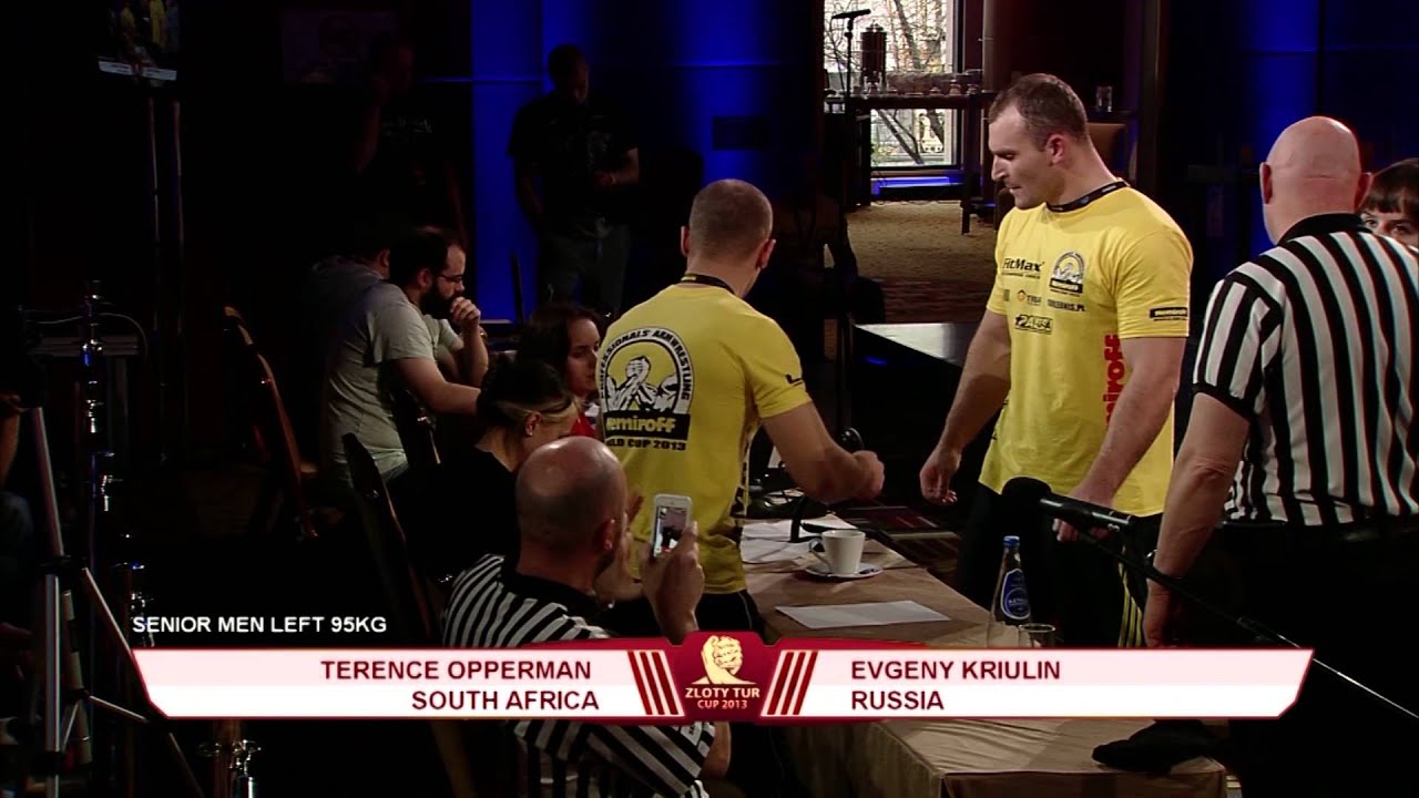 Nemiroff 2013 Terence Opperman vs Evgeny Kriulin 95kg left hand - YouTube