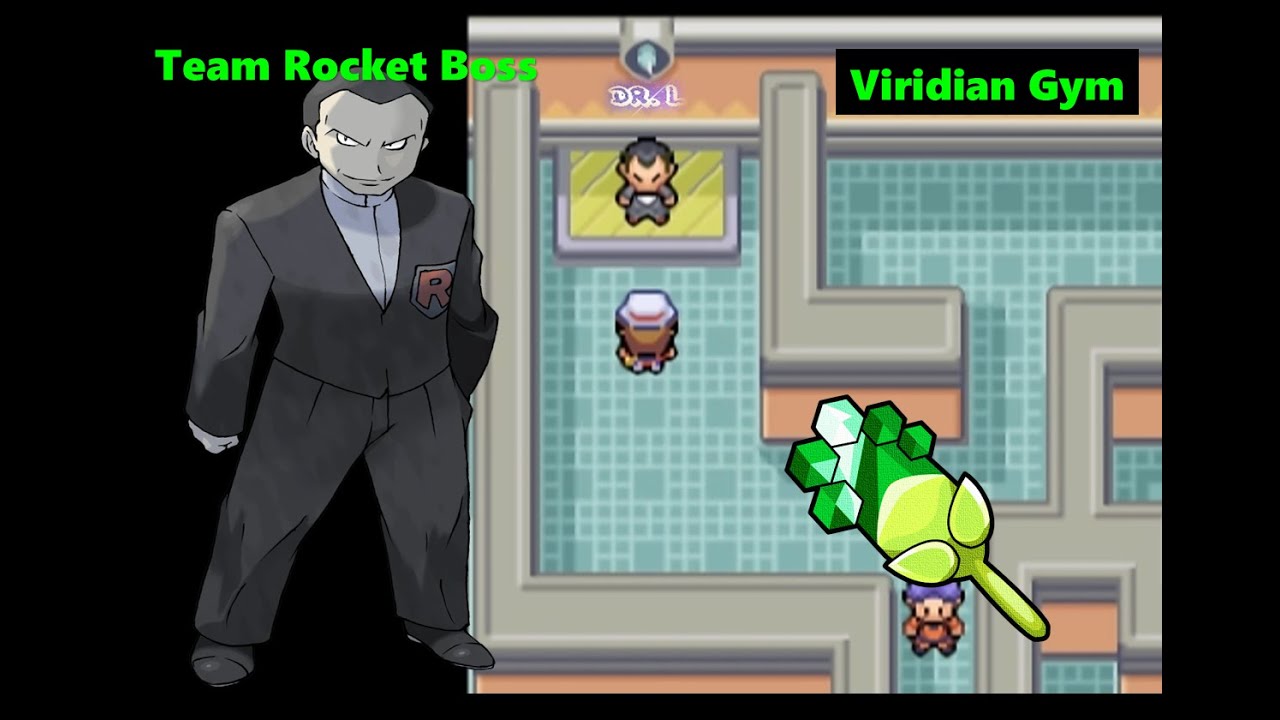 Pokemon Fire Red & Leaf Green - Viridian Gym Leader Giovanni | Team ...