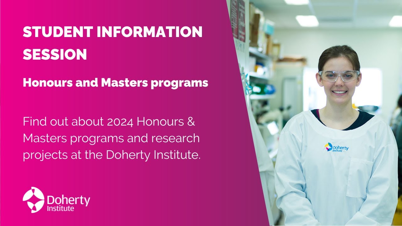Doherty Institute Student Information Session 2023 - YouTube
