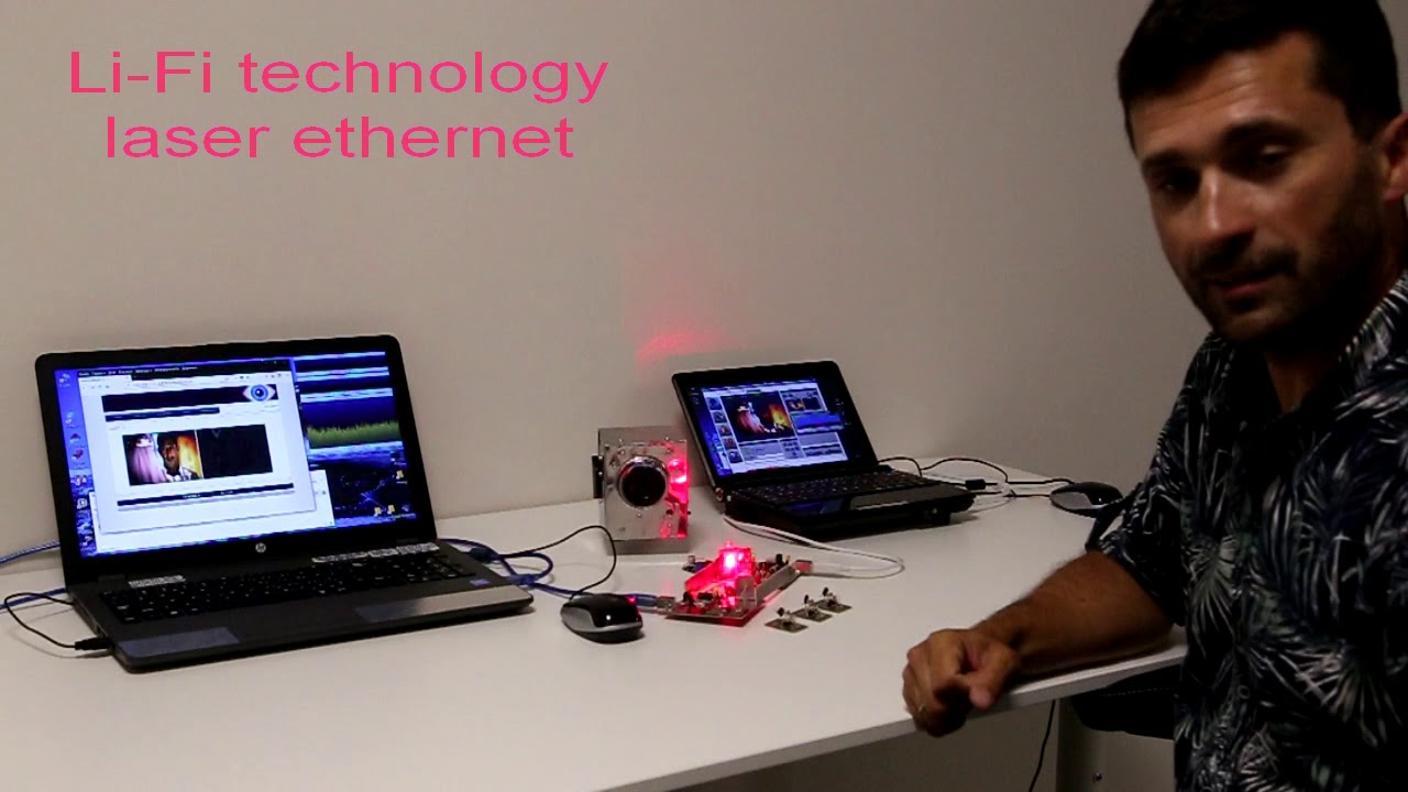 Li-Fi technology (laser ethernet) presentation - YouTube