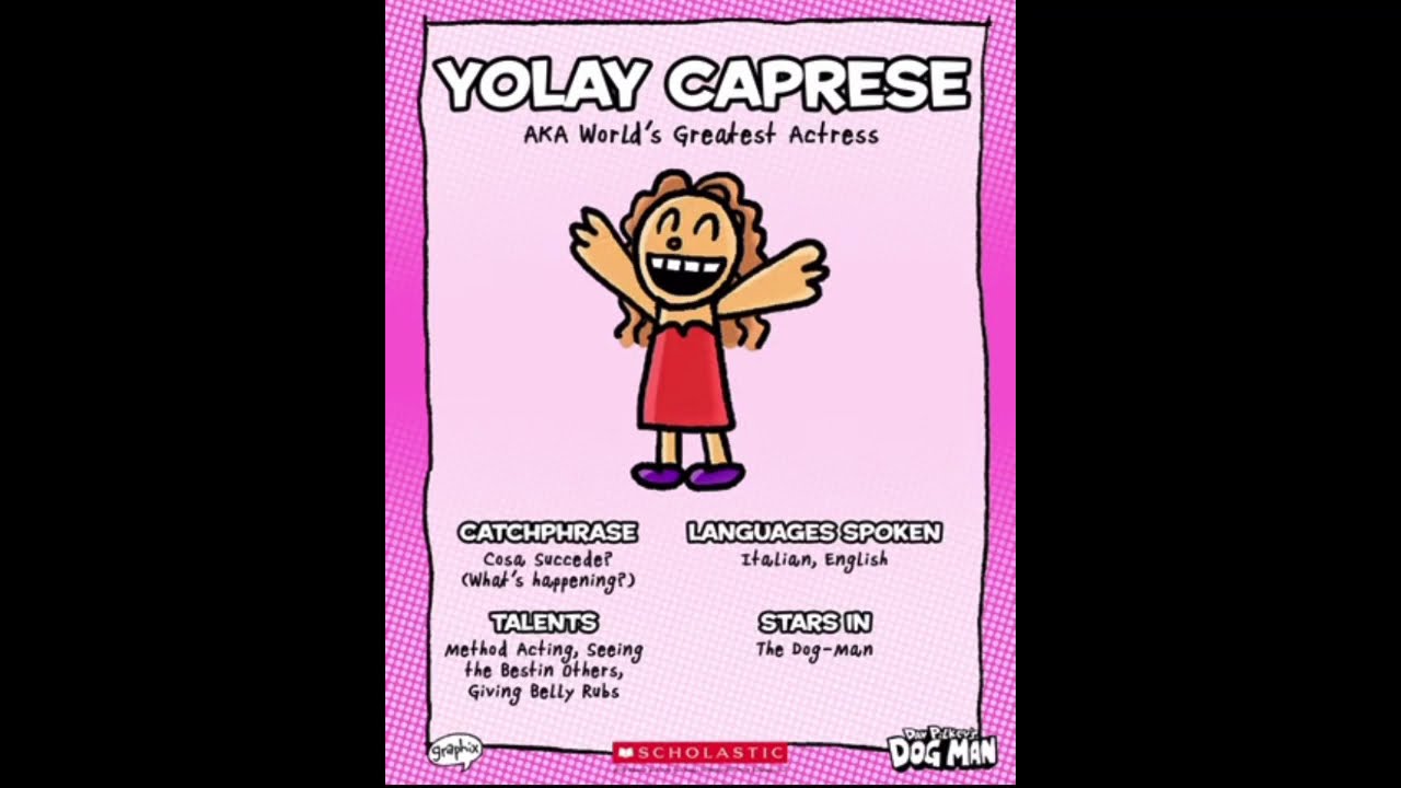 Yolay Caprese Trading Card (Dog Man) - YouTube