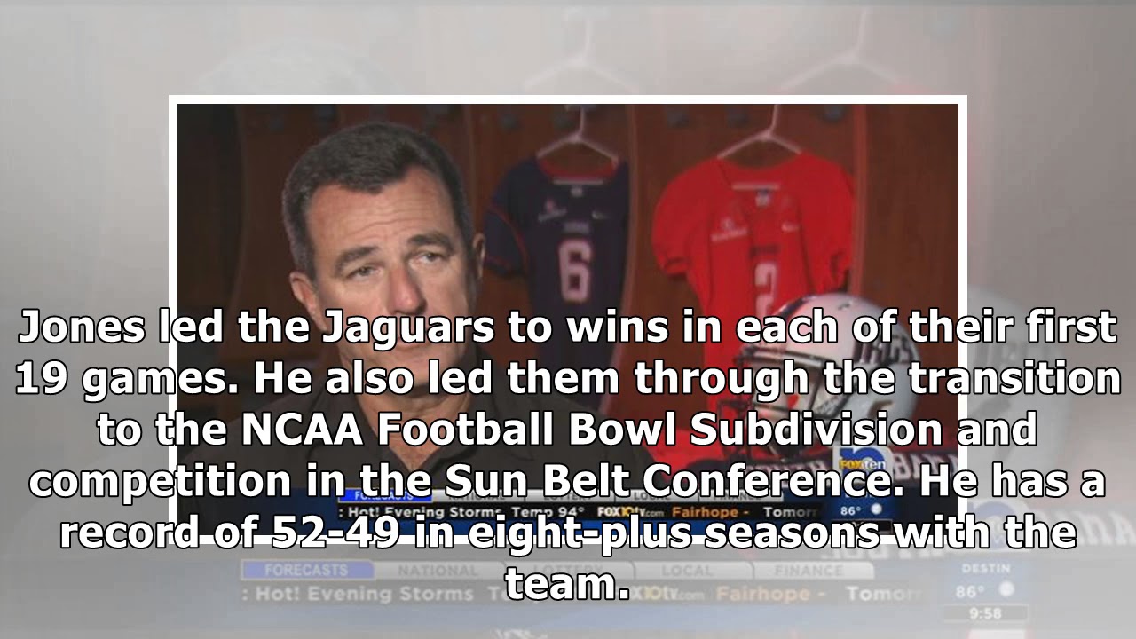 South alabama inaugural coach joey jones resigns - YouTube