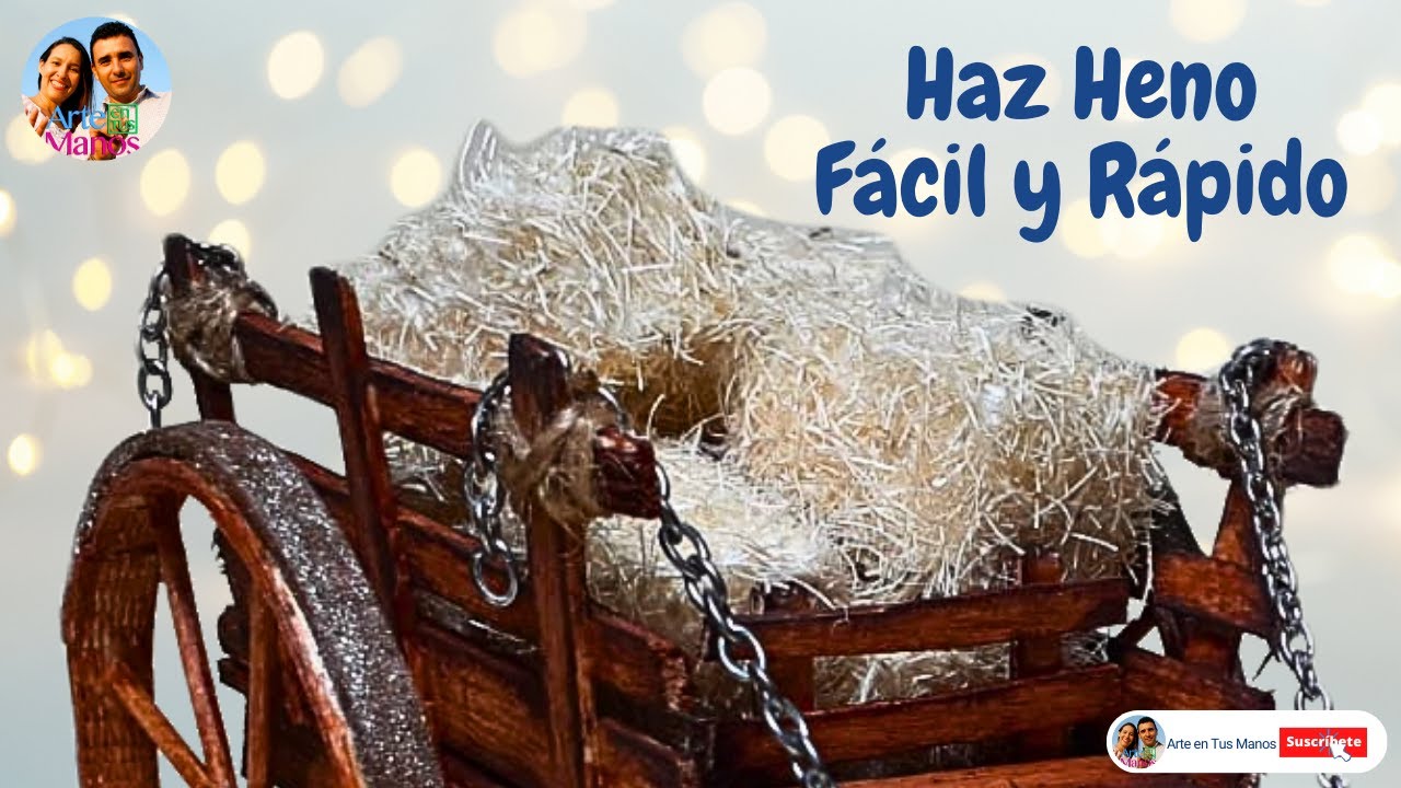 🔴Cómo Hacer PACAS DE HENO Miniatura Para Pesebres, Maquetas, FÁCIL Con ...