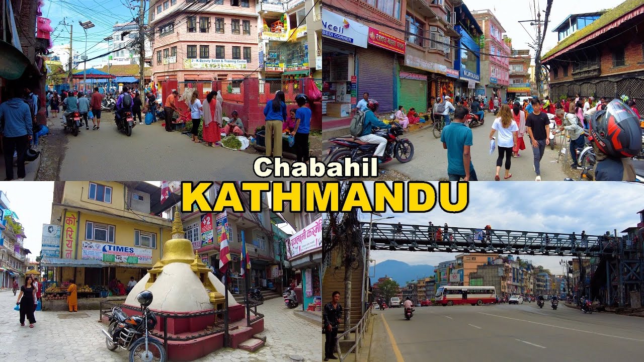CHABAHIL, KATHMANDU City - 4K - Virtual Walking Tour 2023 - YouTube