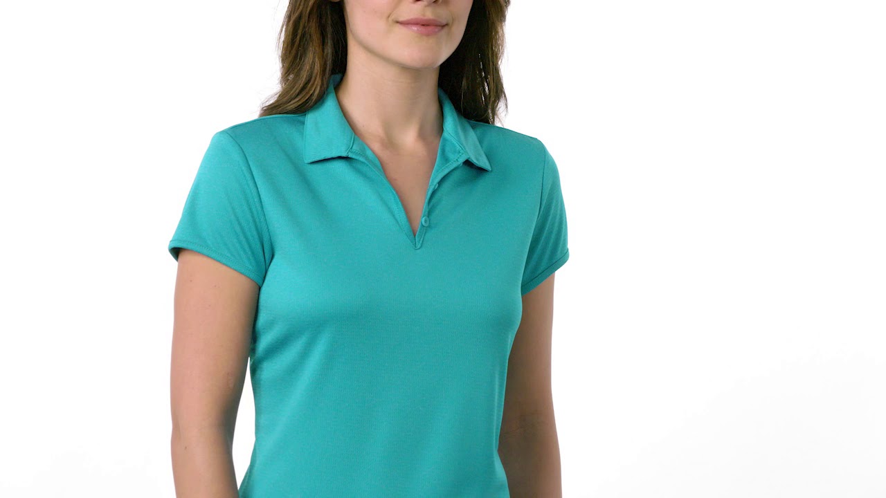 Port Authority Ladies Trace Heather Polo. L576 - YouTube