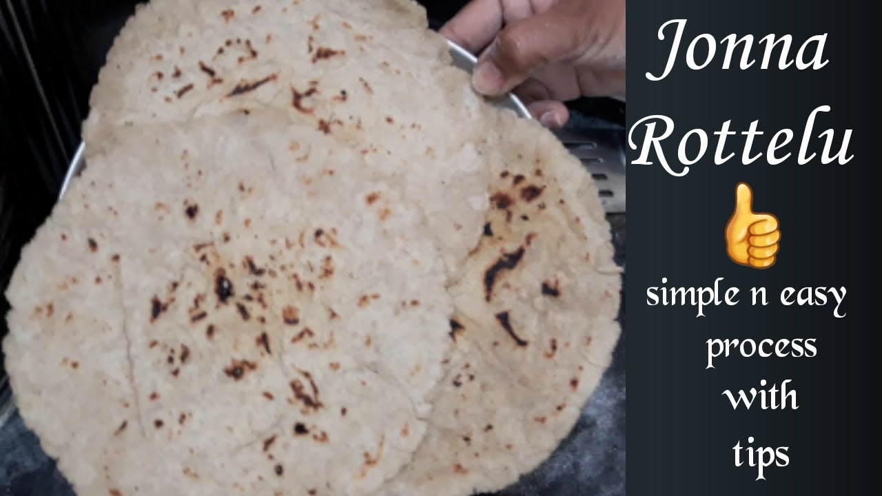 Jowar Roti/జోన్నా రోటేలు/easy and simple process Jonna Rottelu/Paddu's ...