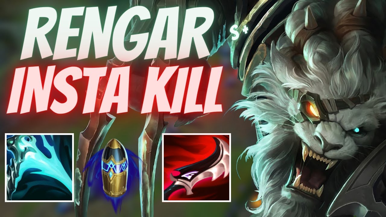 RENGAR WITH FIRST STRIKE DEALS SO MUCH DAMAGE!!! (JUMP SCARE INSTA KILL ...