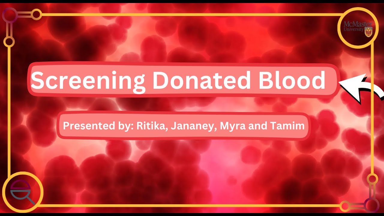 Screening Donated Blood - YouTube