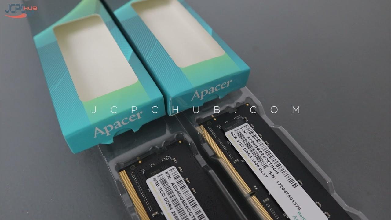 Apacer 4GB DDR4 2400Mhz / 4GB DDR4 2666Mhz SODIMM / Memory Module for Laptop Memory RAM - YouTube