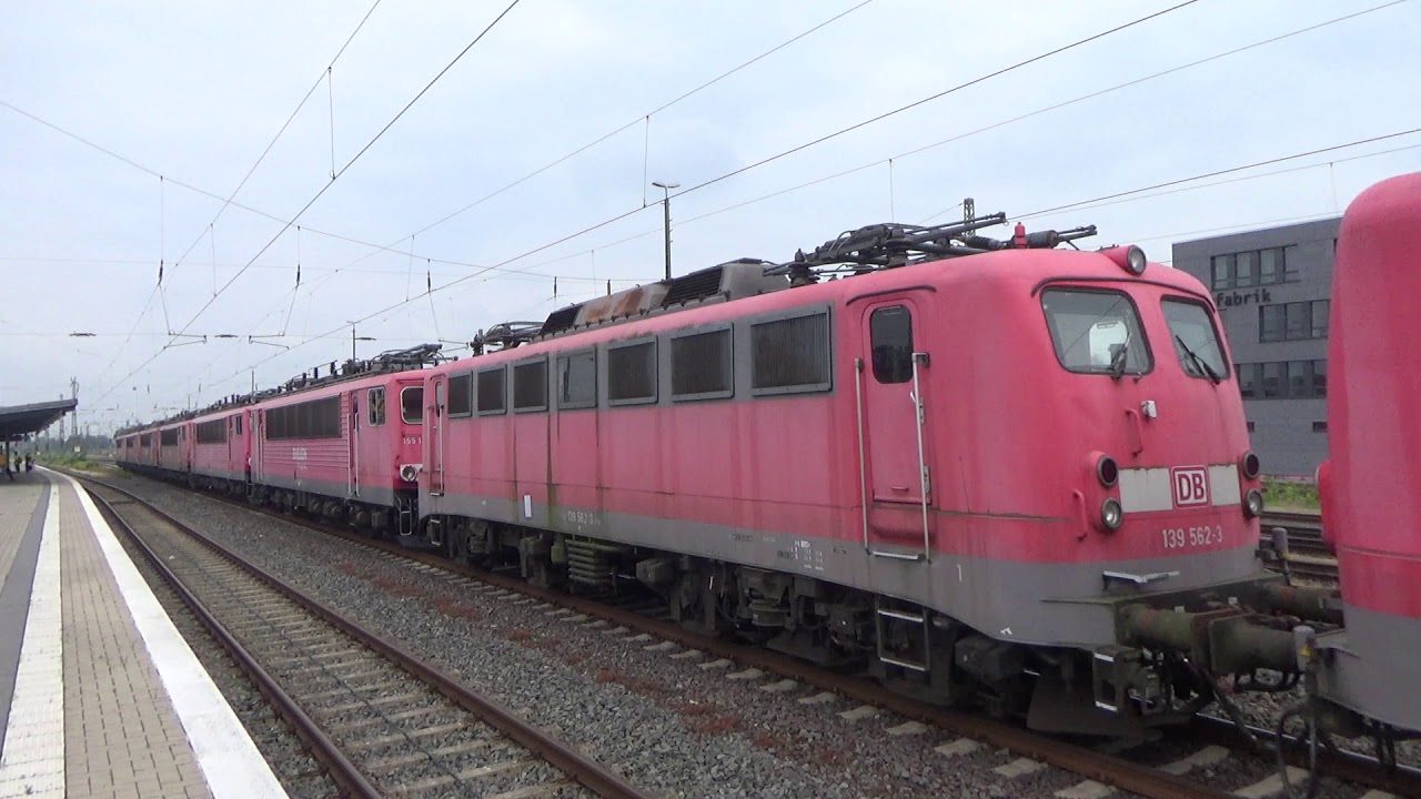 Eine Überführungsfahrt MEG 143 mit DB Schrottloks 1x BR 139. 2x BR 140 ...