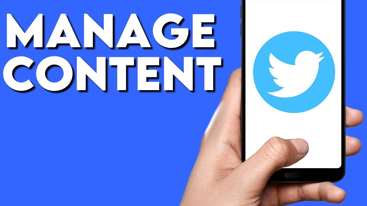 How To Manage Content You See on Twitter App - YouTube