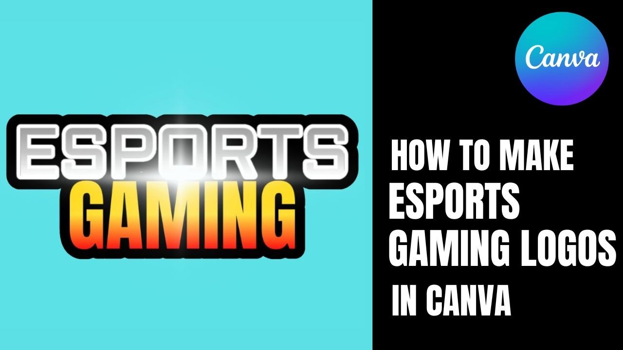 How to make esports gaming logos in canva - YouTube