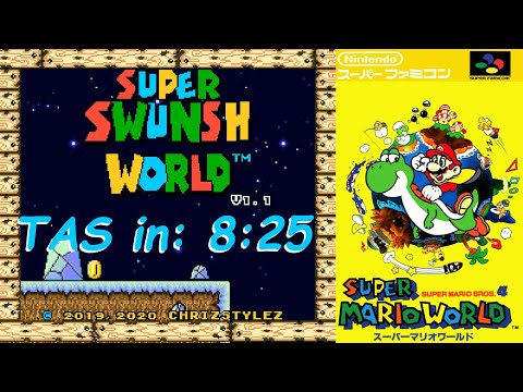 [TAS] Super Swunsh World (SMW Hack) in 8:25