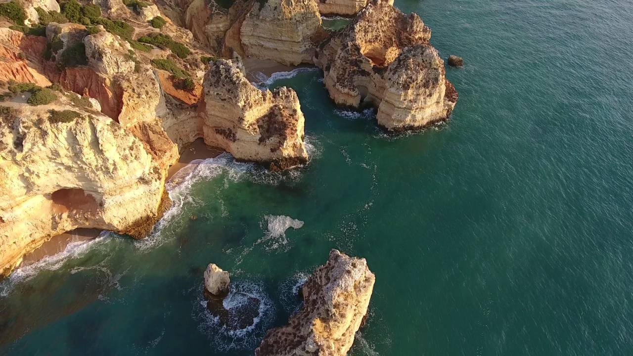 Coast of Western Algarve in Portugal - 4k - YouTube
