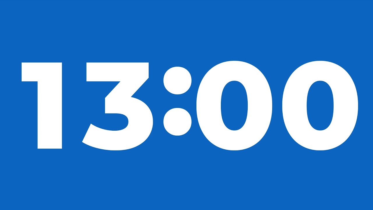 13 Minute Timer Without Music | 13 Minutes | 13 Minute Stopwatch - YouTube