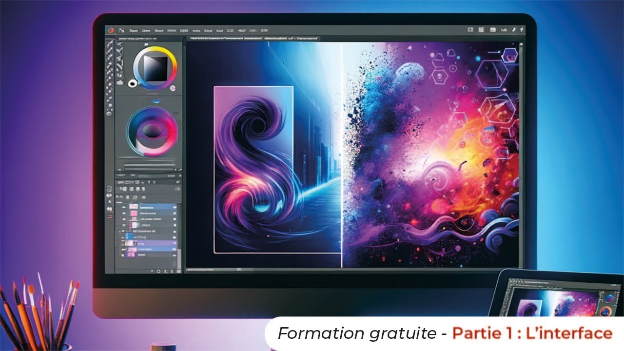 Formation Gratuite Photoshop : partie 1 - l'interface - YouTube