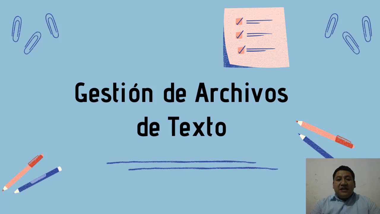 PRESENTACIÓN GESTIÓN DE ARCHIVOS DE TEXTO - YouTube