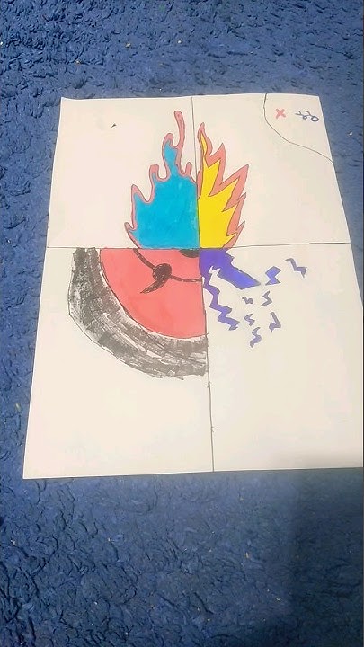 رسم بأربع أقسام الجزء الرابع 🙂 - YouTube