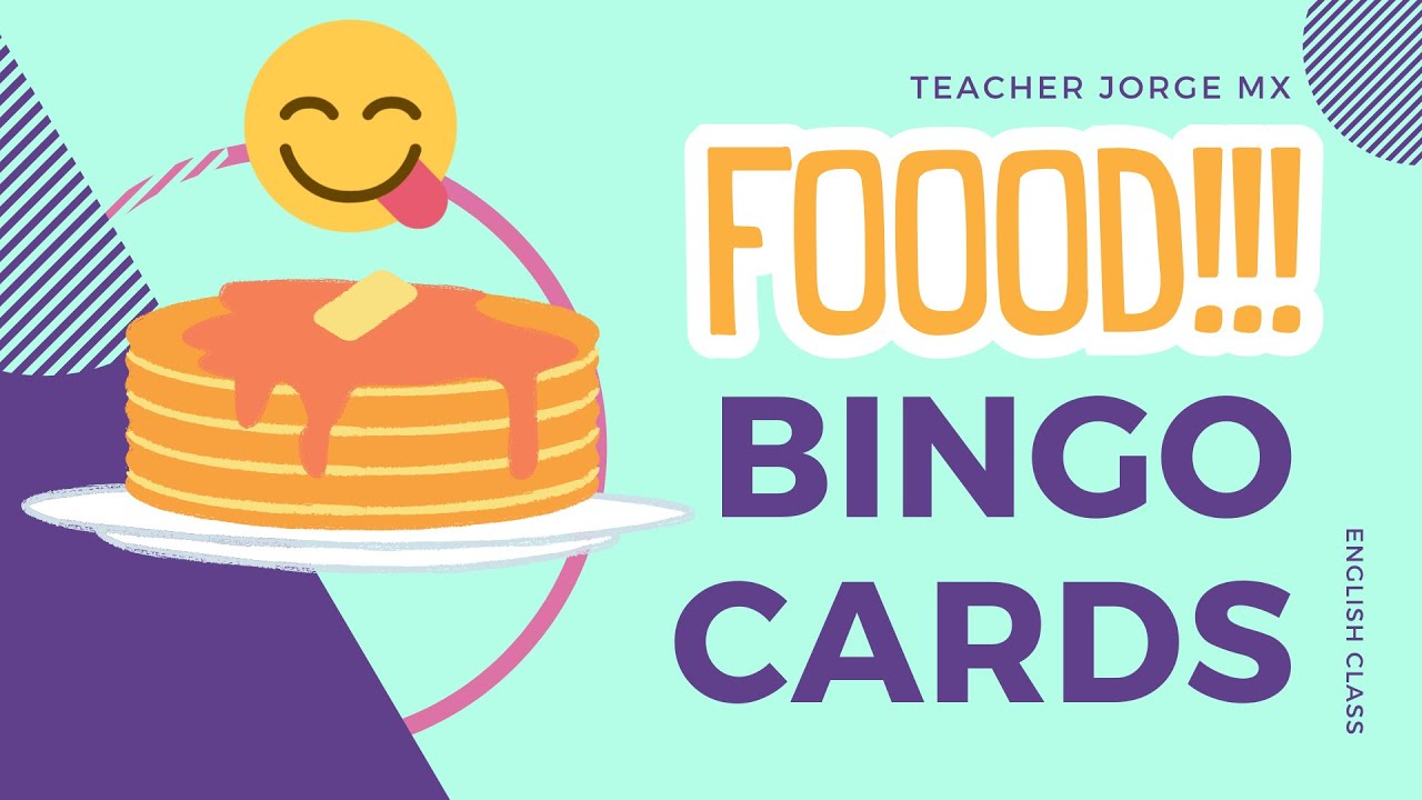 FOOD BINGO CARDS - YouTube