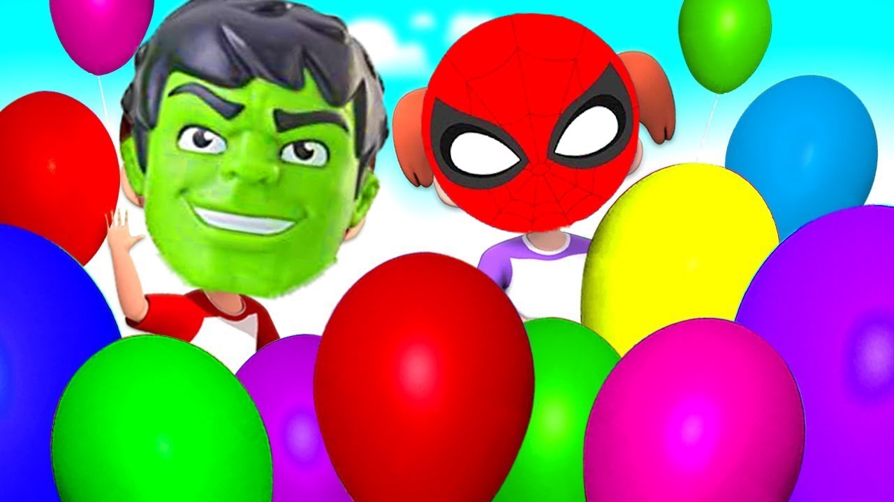 Colorful balloons and colors - YouTube