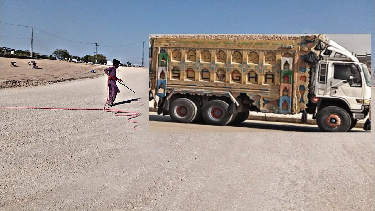 Boy Clearing Road With Heavey Machine | Heavey Compresser Machine - YouTube