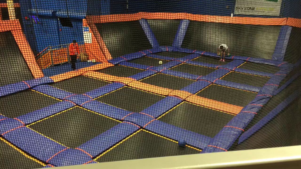 Sky Zone Allendale Dodgeball Test Run - YouTube