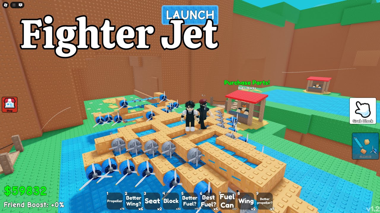 I Built a Fighter JET in Build a Plane - Roblox! - YouTube
