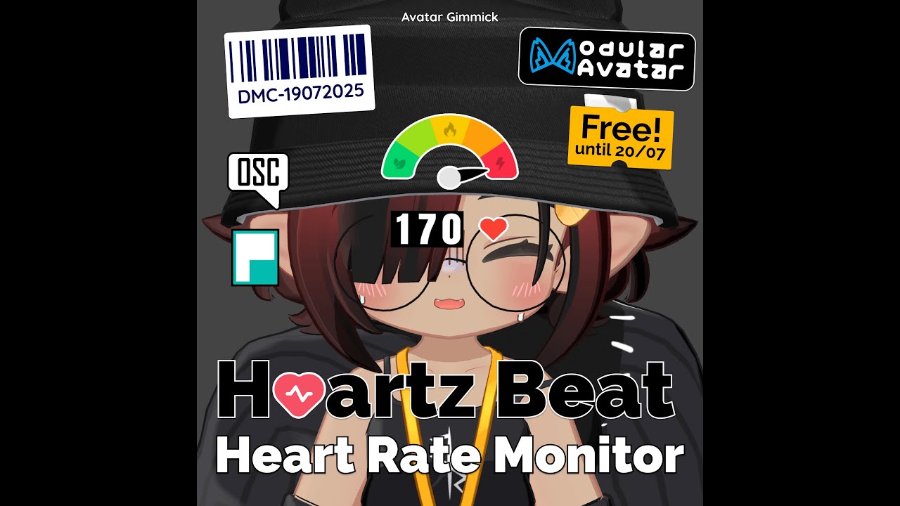 Heartz Beat - Heart Rate Monitor UI for VRChat - YouTube