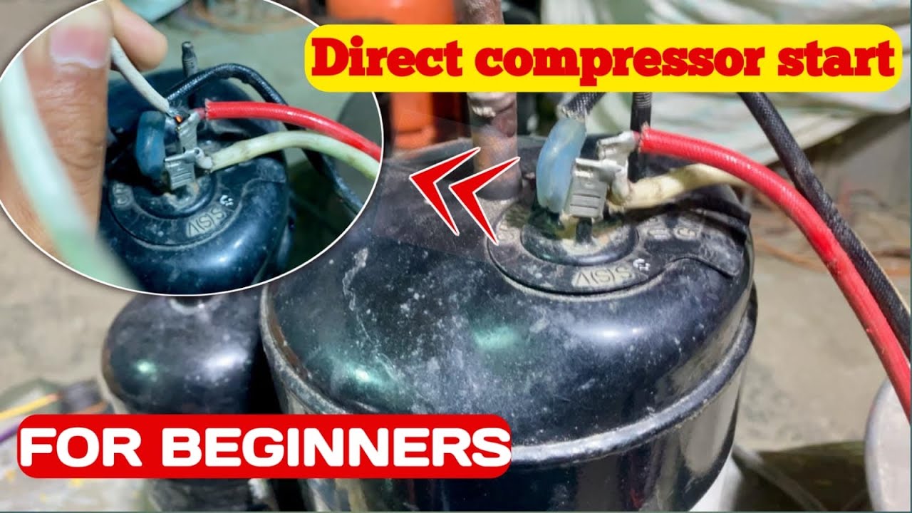 compressor ko direct kaise start kare | how to compressor direct start ...