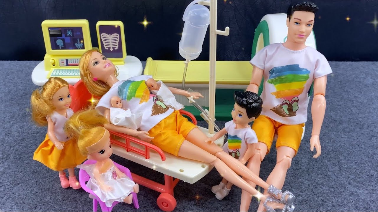 67 Minutes Satisfying with Unboxing Doctor Playset，Pregnant Women ...