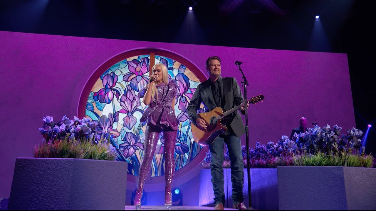 Blake Shelton and Gwen Stefani - Purple Irises (Live from the 59th ACM ...