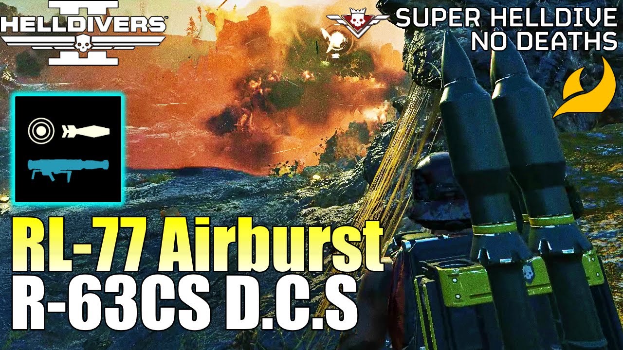 Helldivers 2 - Airburst Rocket Launcher & DCS Gameplay on Super Helldive (No commentary, No ...