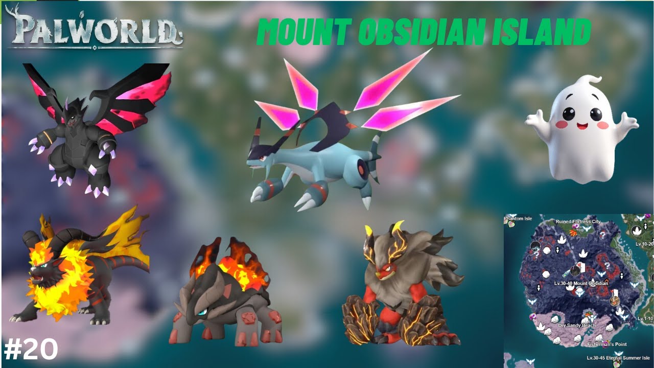 🔥 Exploring Mount Obsidian Island 🌋 Rare Boss Pokémon Capture in ...