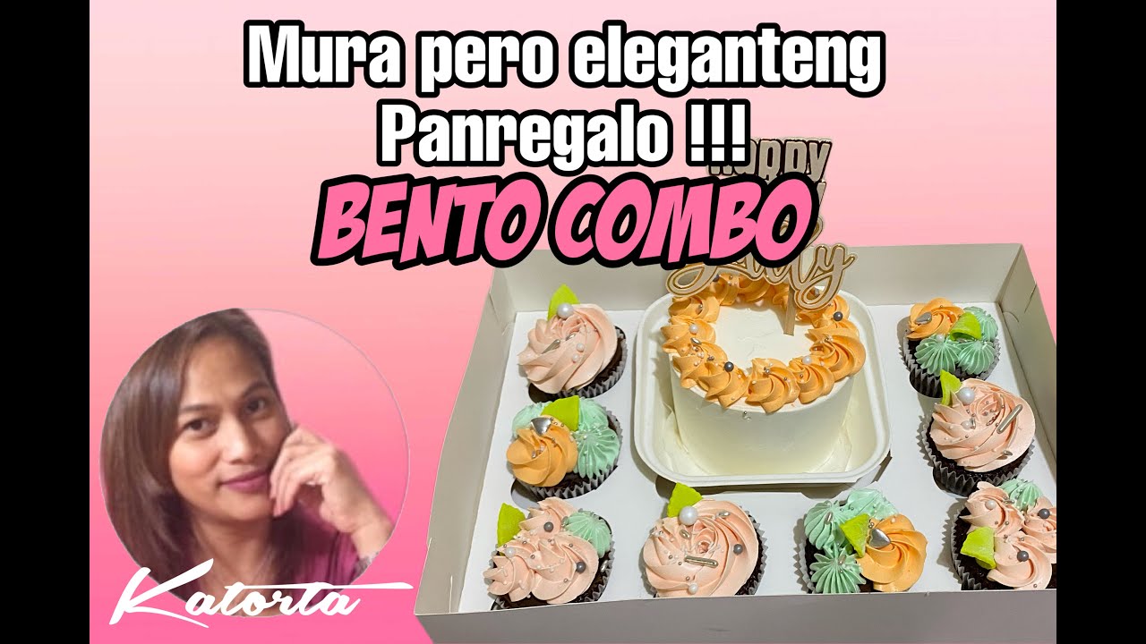 BENTO CAKE | BENTO COMBO #cupcake - YouTube