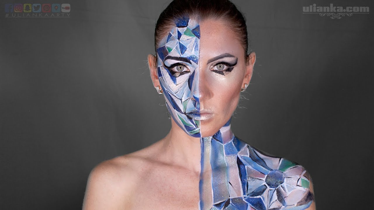 Ice Queen Face painting makeup 2016 - YouTube