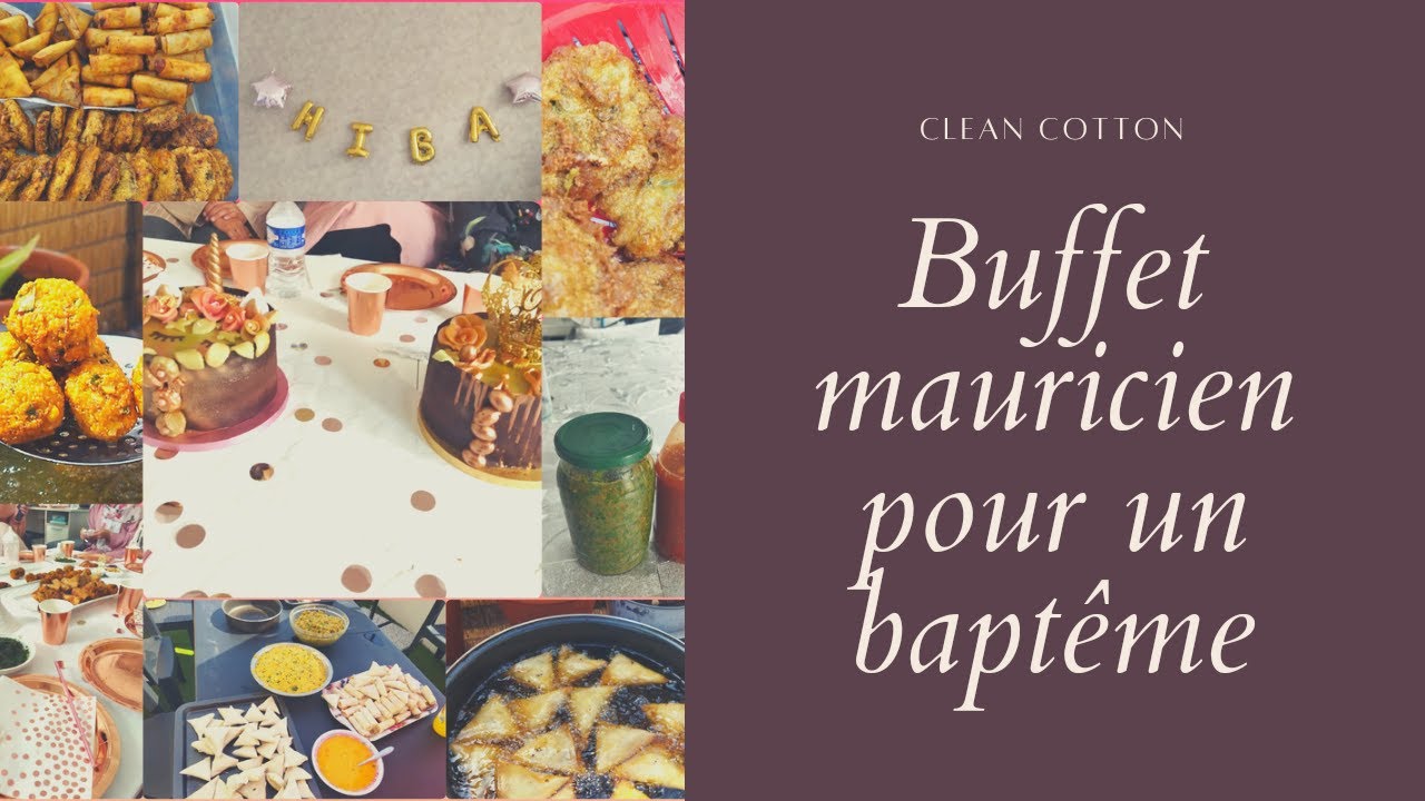Buffet Mauricien pour un baptême - YouTube