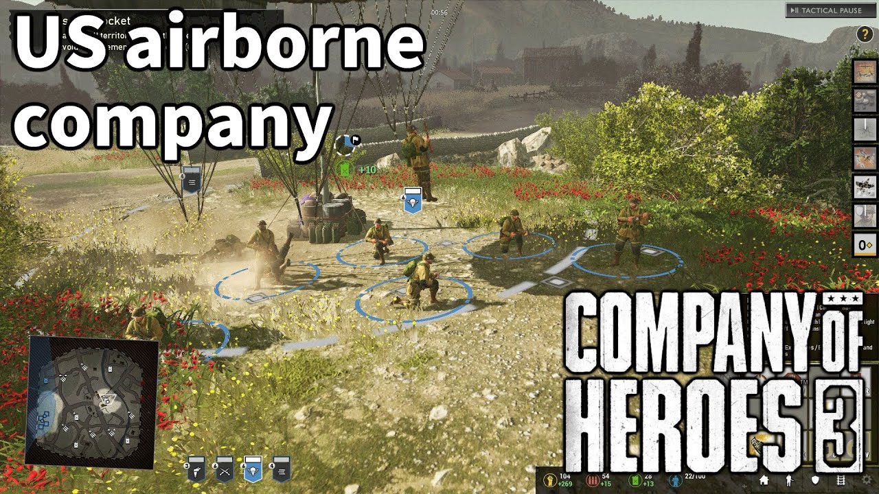 COH3 pre-alpha skirmish: US airborne company | Company of Heroes 3 ...