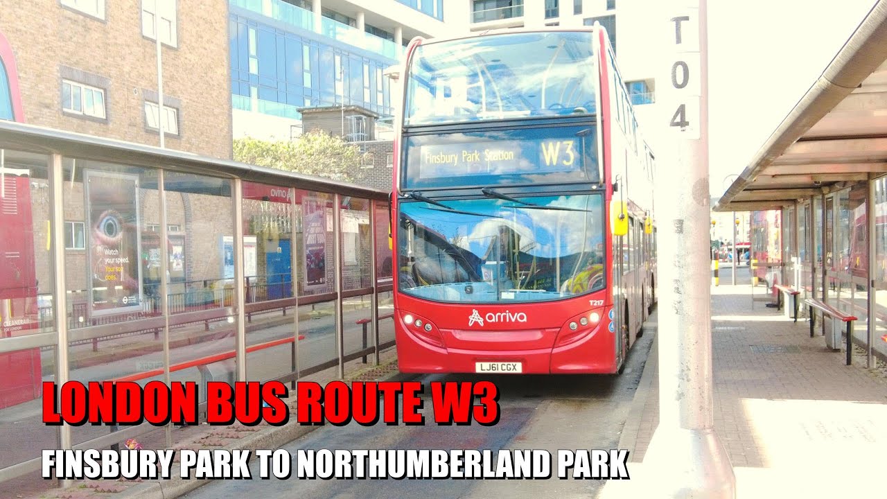 London Bus Ride - Route W3 Full Journey From Finsbury Park To ...