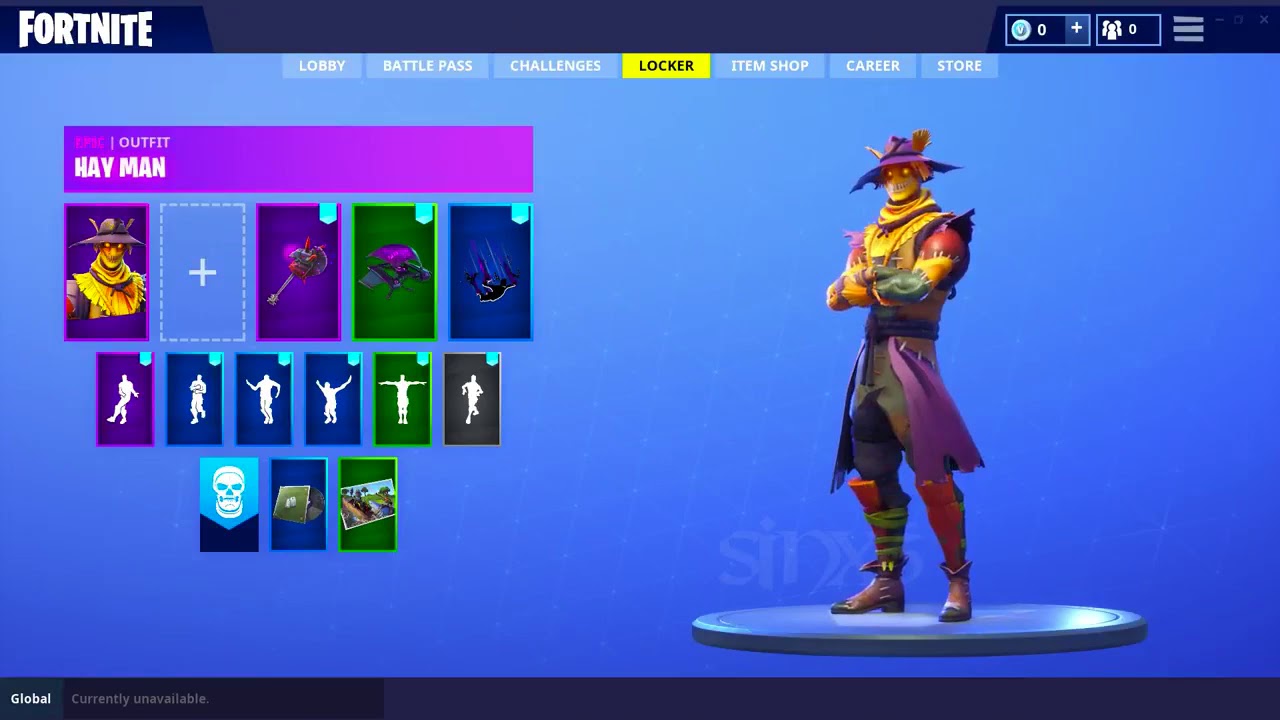 20+ BACK BLINGS on SCARECROW SKINS Showcase (NEW) Fortnite Battle ...
