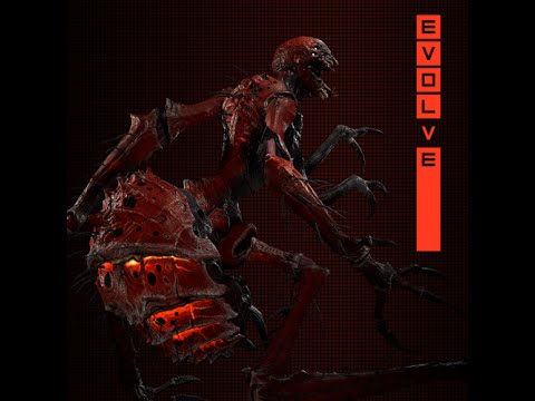 Evolve - Gorgon Scarlet Skin Gameplay - YouTube