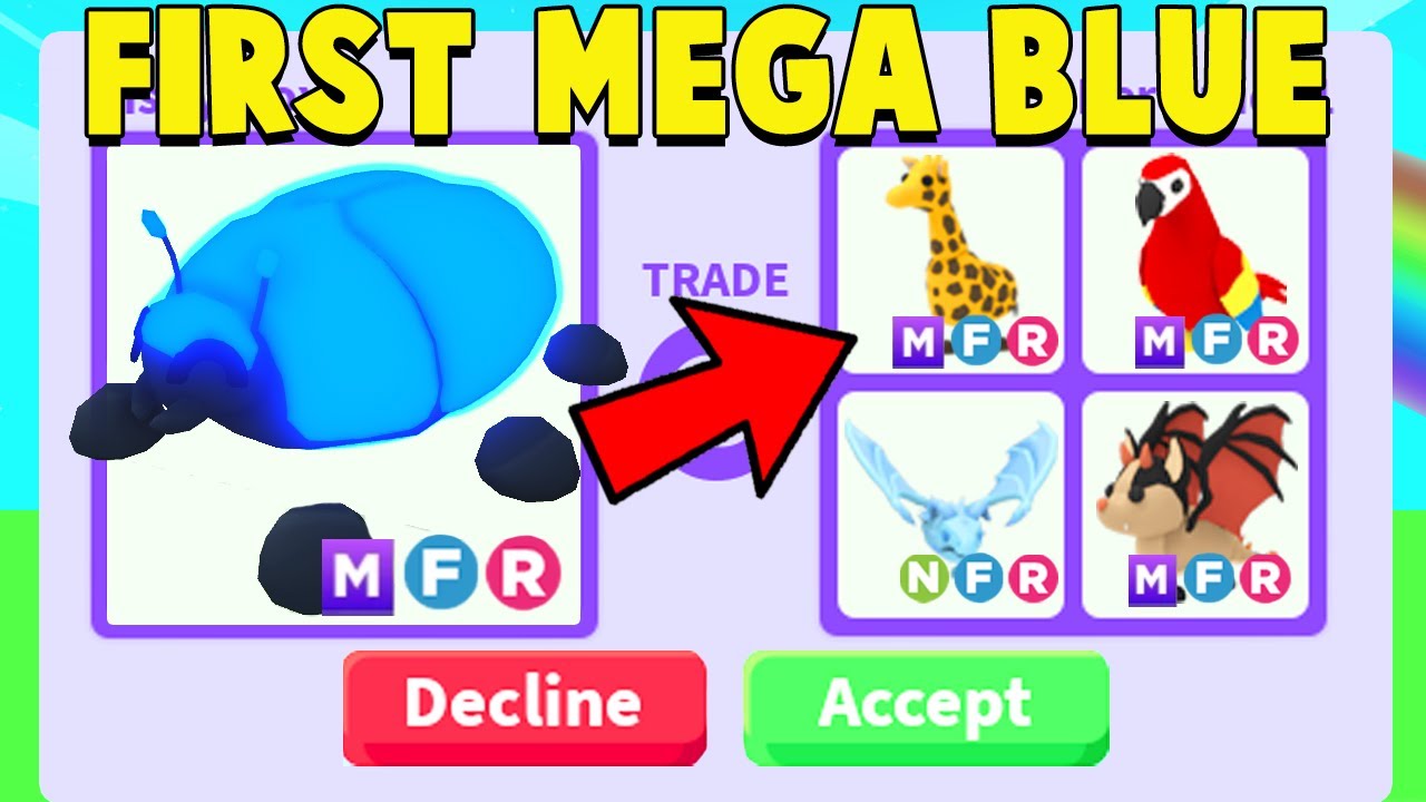 I Traded the FIRST MEGA BLUE SCARAB in Adopt Me! - YouTube