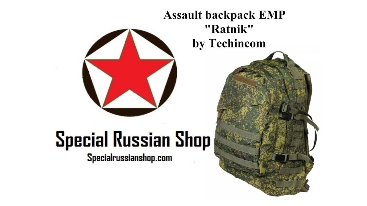 Original Assault backpack EMP Ratnik Techincom (with English subtitles ...