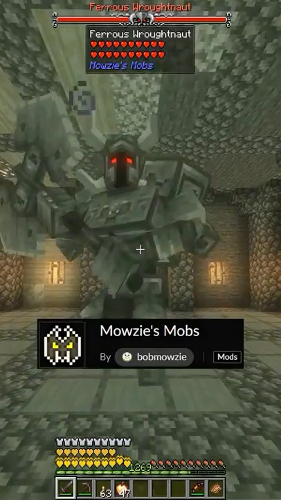Mowzie's Mobs en 60s 🗿 | Mod 17/364 #minecraft #minecraftshorts - YouTube