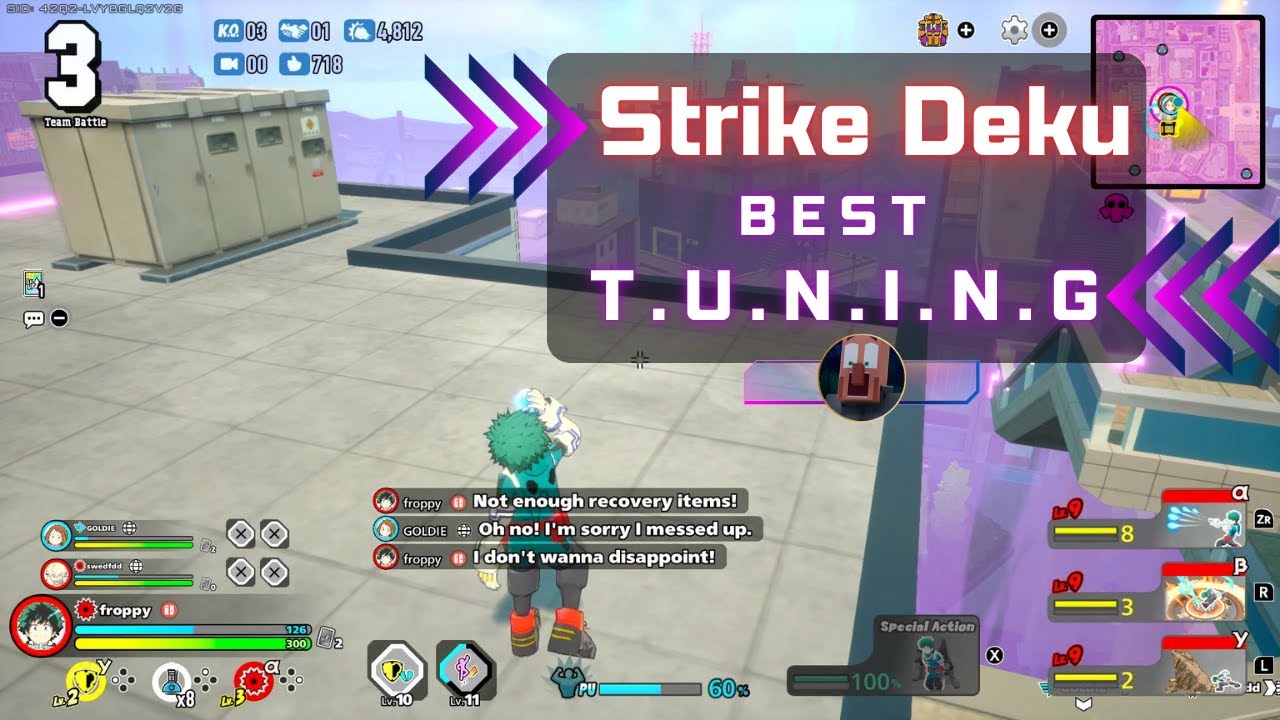 Best Strike Deku Tuning in My Hero Ultra Rumble - YouTube