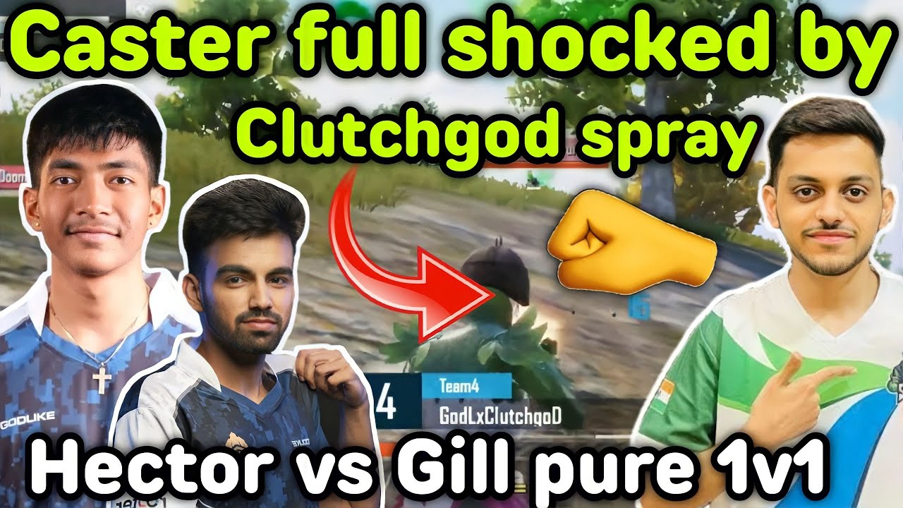 Caster full shocked by Clutchgod 😲 Soul Hector vs Gill pure 1v1 fight 🔥 ...