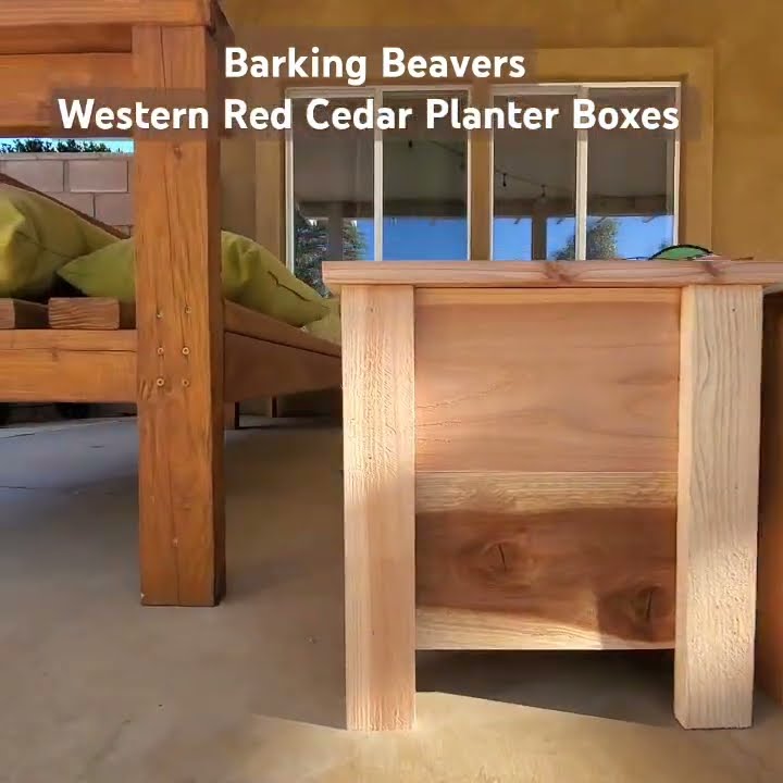 13" Western Red Cedar Planter Boxes - YouTube
