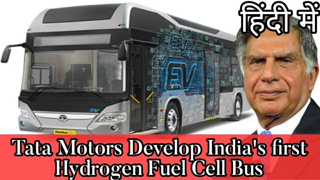 Tata Motors Develop India's first Hydrogen Fuel Cell Bus - YouTube