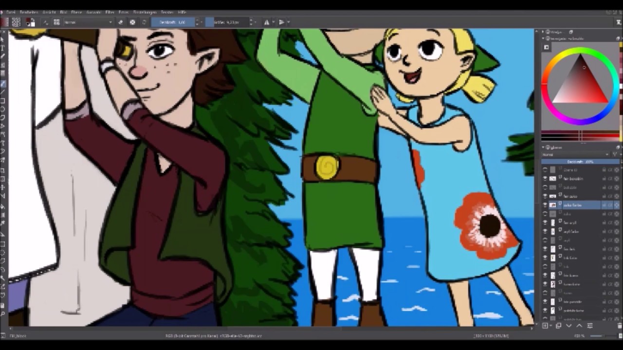 Zelda: The Wind Waker | Speedpaint | Telescope Ho Ho! - YouTube