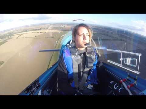 Extra 300L low pass and roll Amelie Windel Aerobatics - YouTube