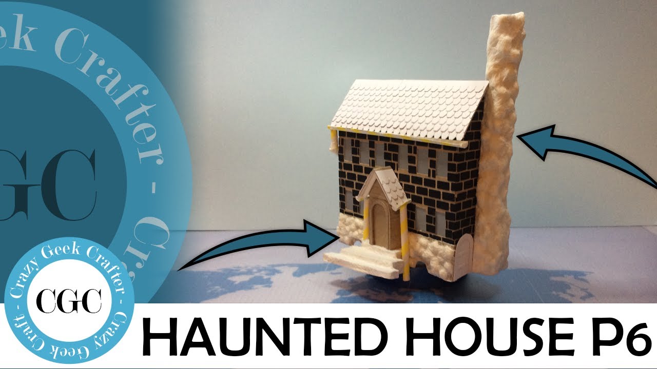 Haunted house part 6 // Paper mâché & stone texture // Tim Holtz ...